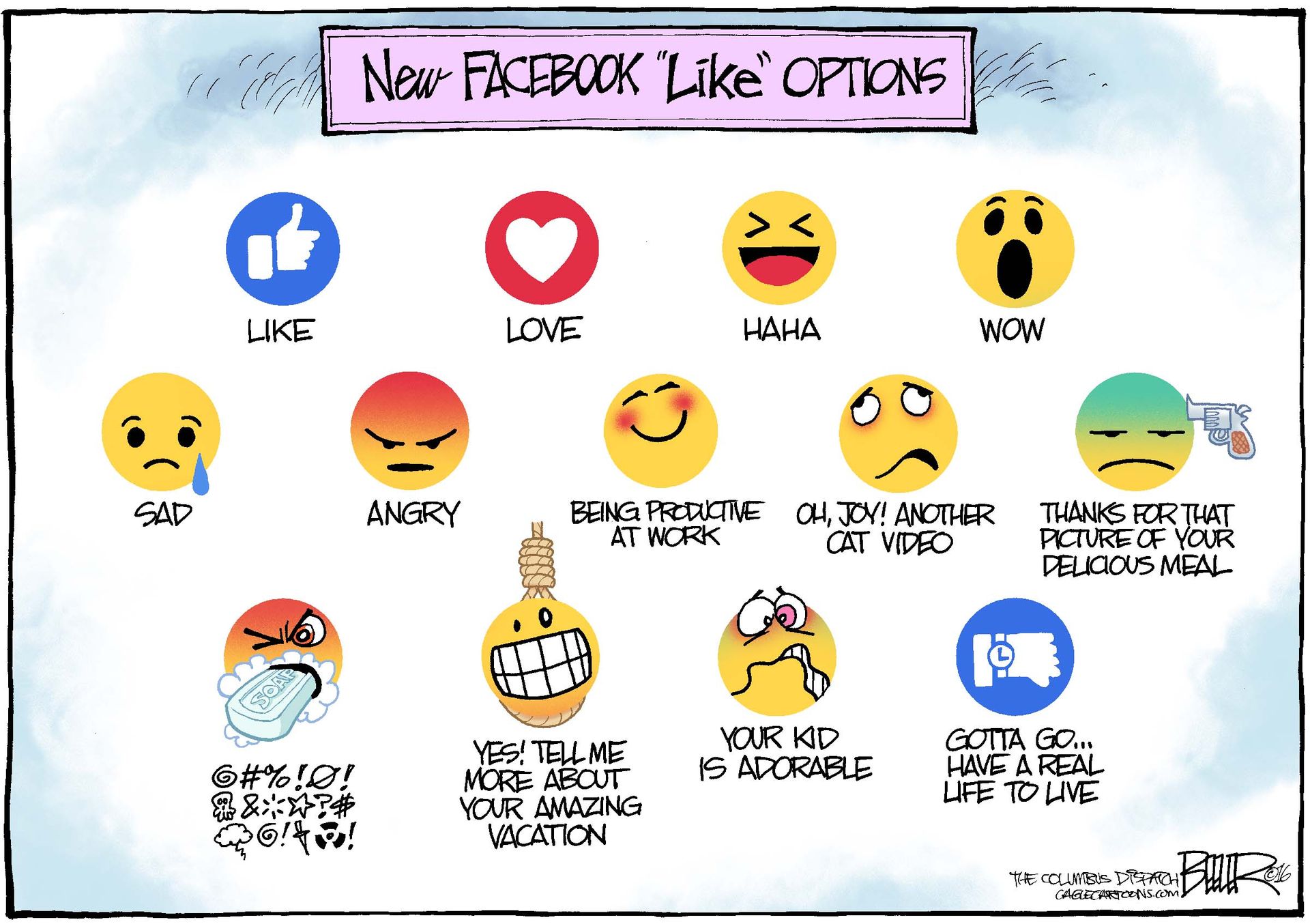 Editorial Cartoon U.S. Facebook likes | The Week