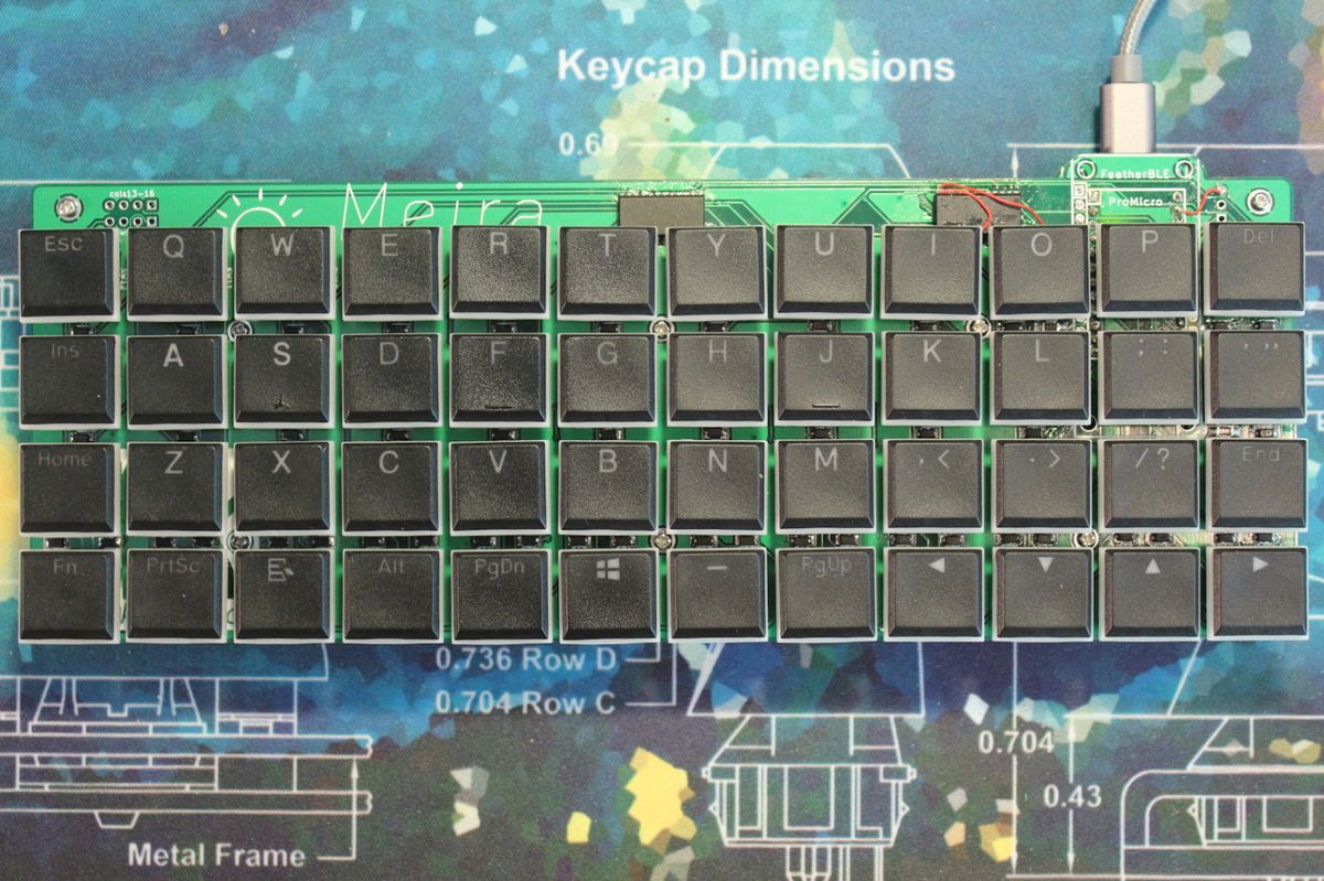 Kailh Low-Profile Switches Emerge On ‘Meira’ 40% Ortho Keyboard | Tom's ...