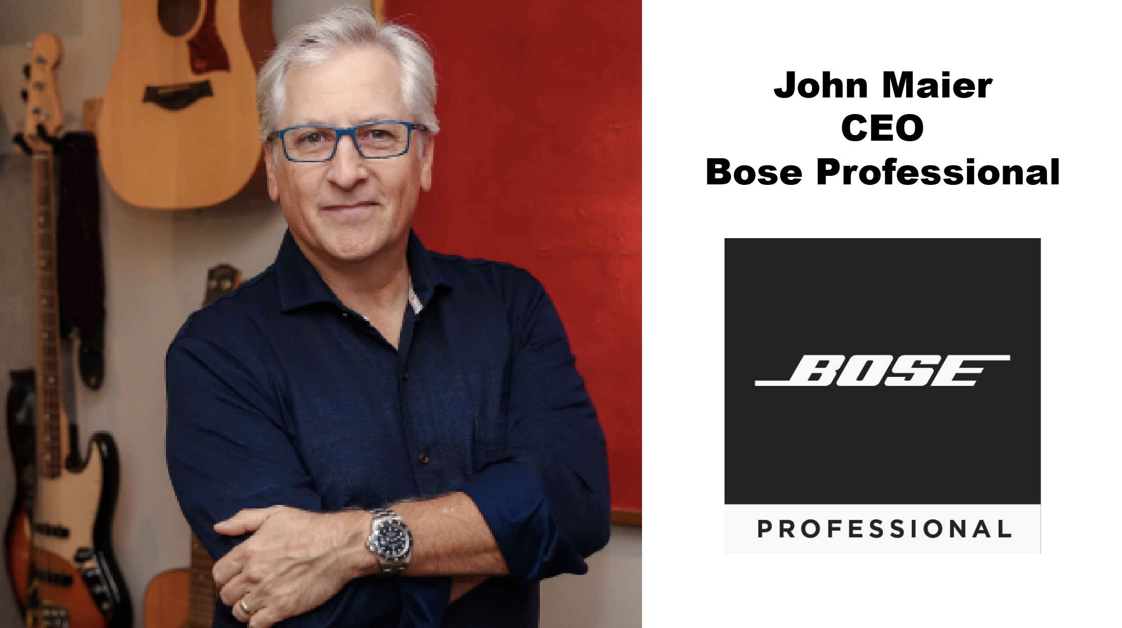 John Maier is Named CEO of Bose Professional | AVNetwork