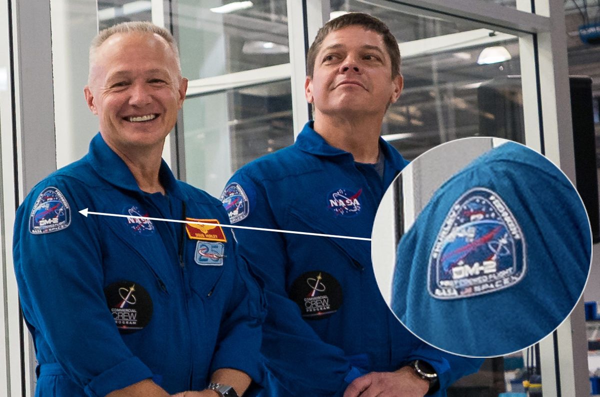 Astronauts Debut Mission Patch For Spacex Dragon Crewed Flight Test Space