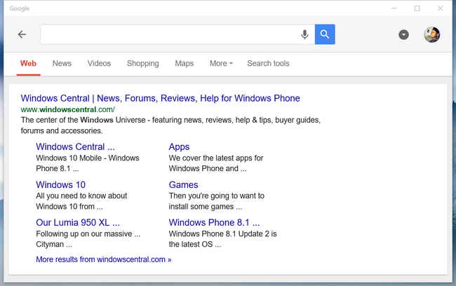 Here's what you can do with the Google app for Windows 10 | Windows Central