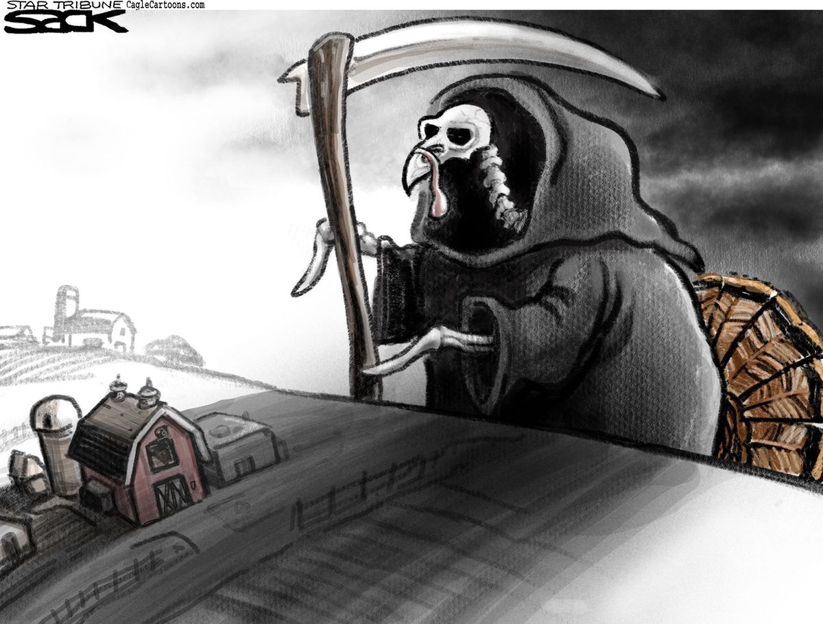 Editorial cartoon World Bird flu | The Week