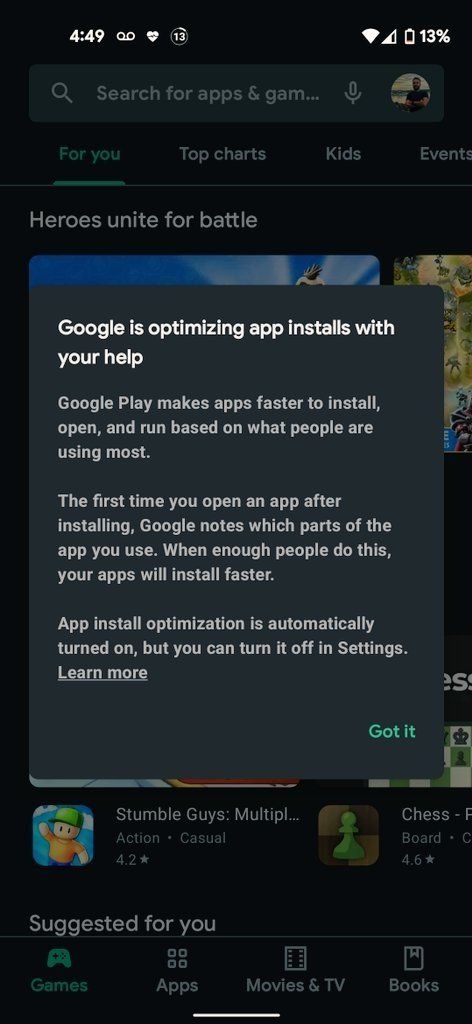 Google Play is rolling out app install optimization to crowdsource your app use for faster ...