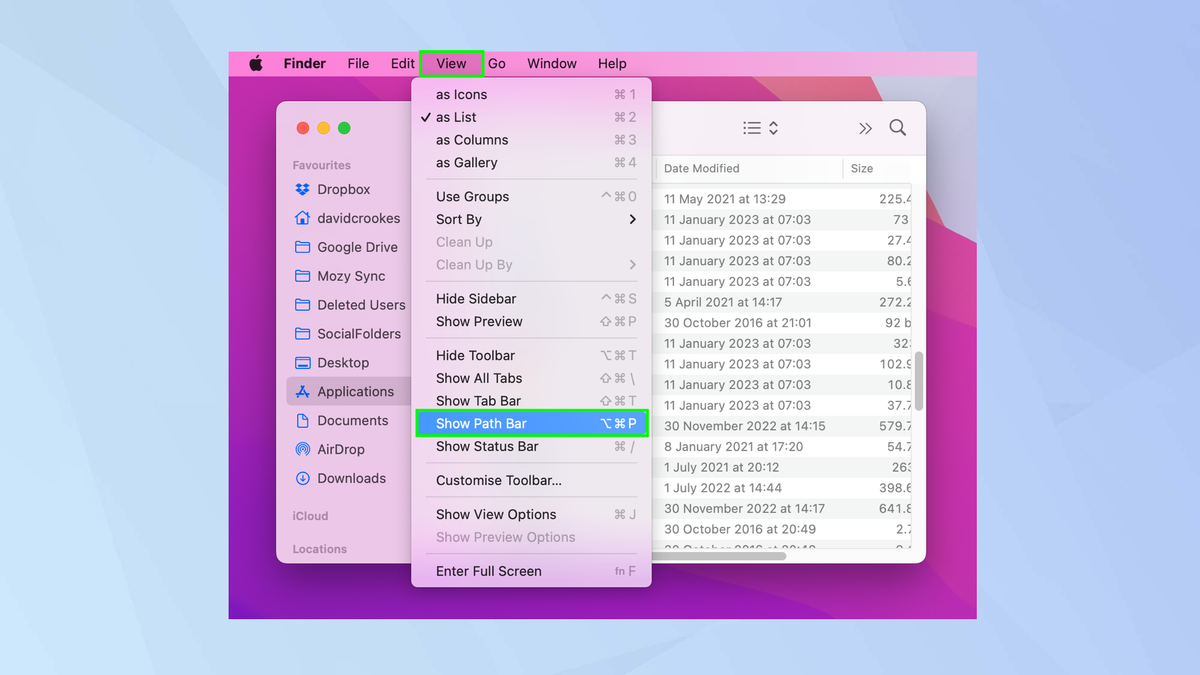 How To Show A File Path On Mac Toms Guide