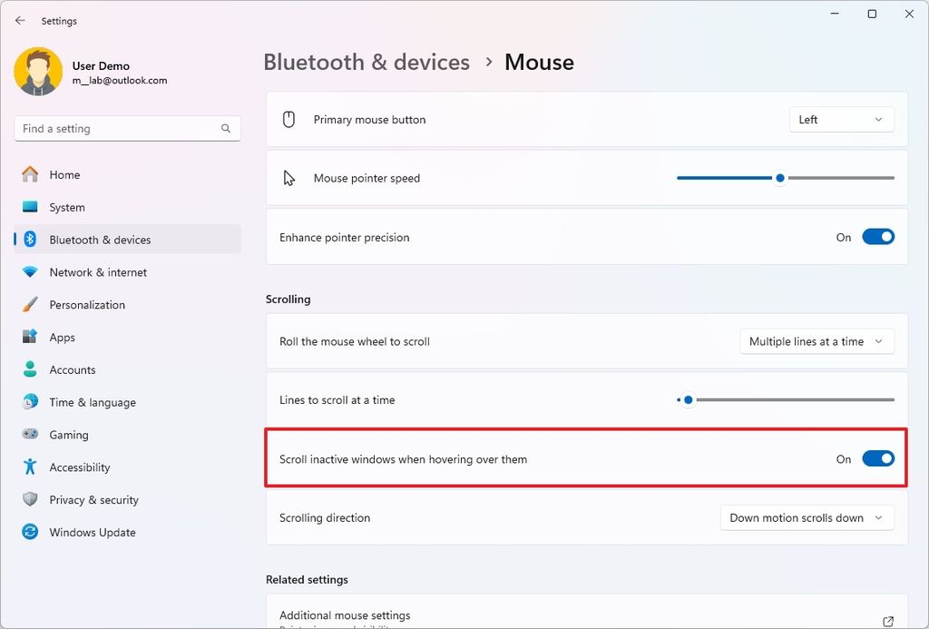 Customize mouse scrolling settings on Windows 11 | Windows Central