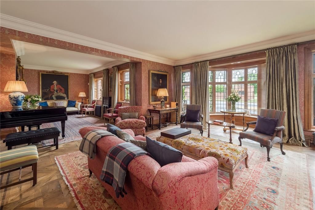A lavish Cheshire mansion for sale that mixes furnishings by the King's ...