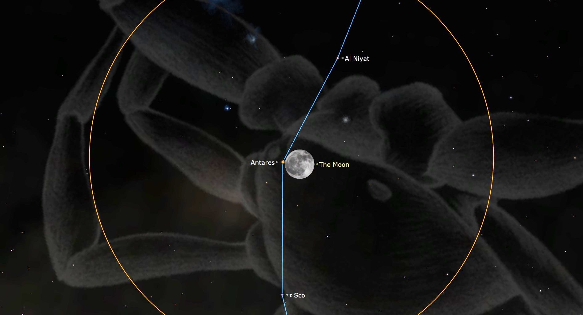 How to watch bright red star Antares disappear behind the moon on May ...