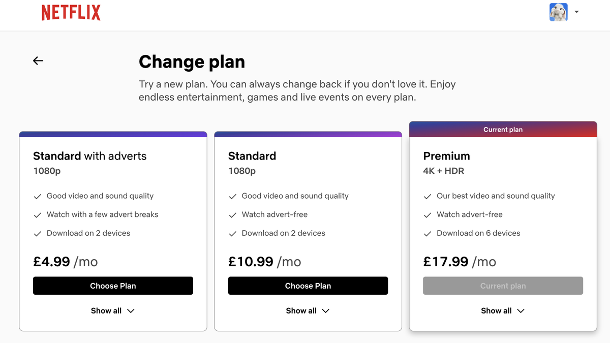 How to change your Netflix plan | TechRadar