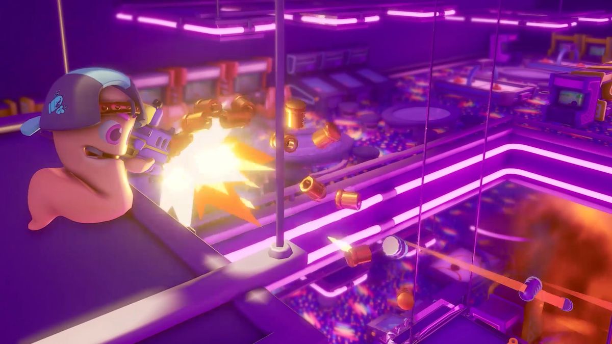 The new Worms game is a 32 player real-time arena shooter | PC Gamer