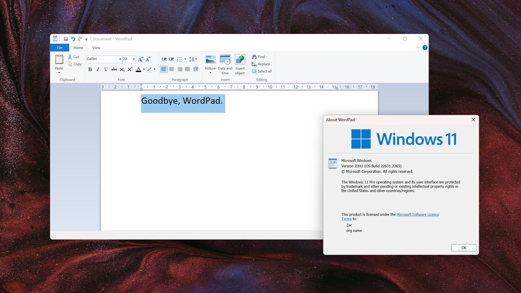 Microsoft is killing the classic Windows WordPad app after almost 3 ...