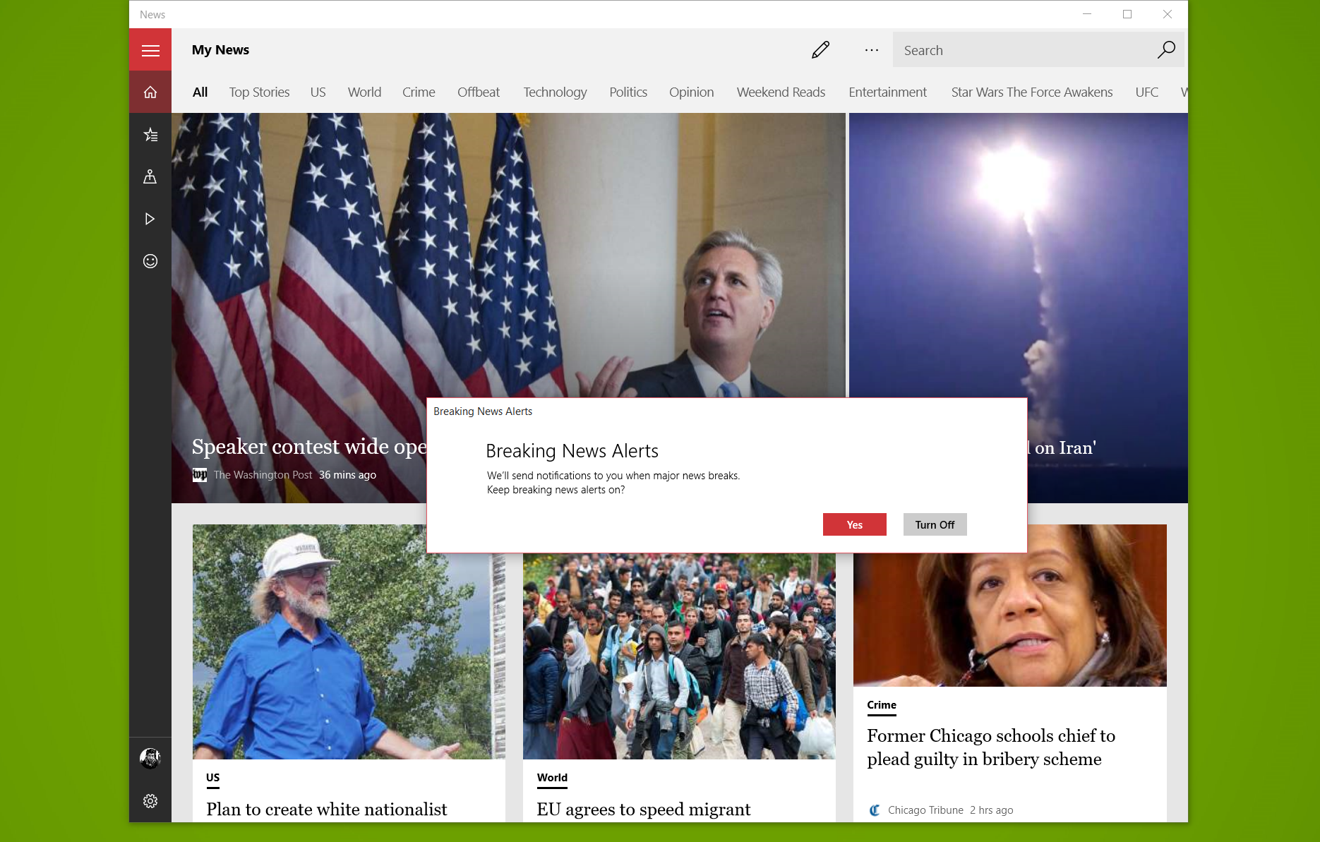 MSN News update brings breaking alerts to Windows 10 desktop and mobile ...