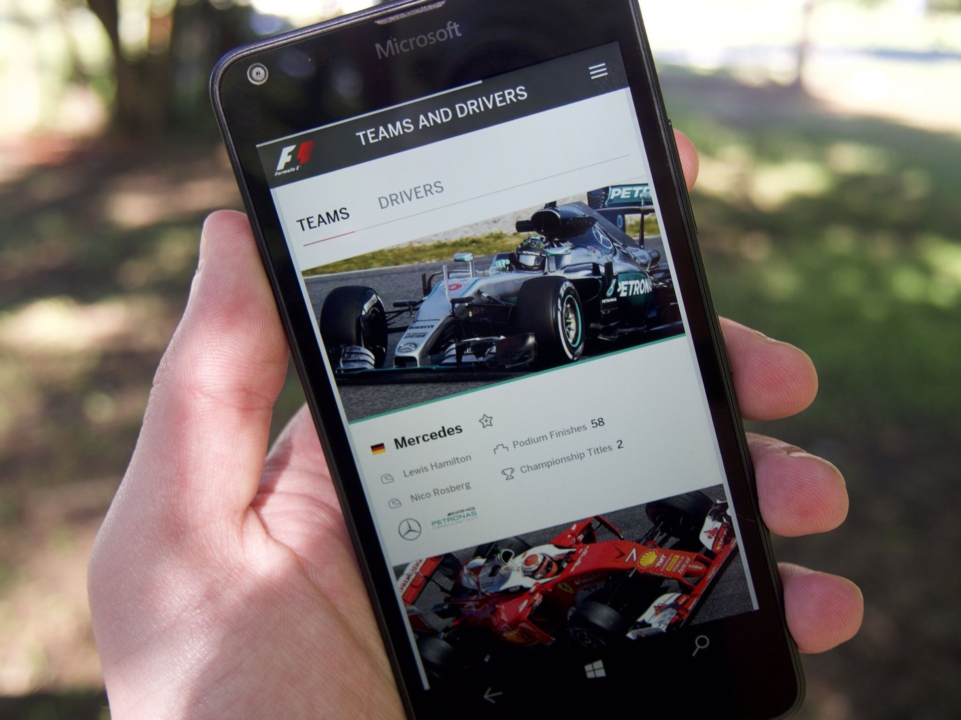 Official Formula 1 app races onto Windows 10 PC and Mobile | Windows ...