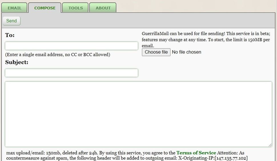 Guerrilla Mail secure email review | TechRadar