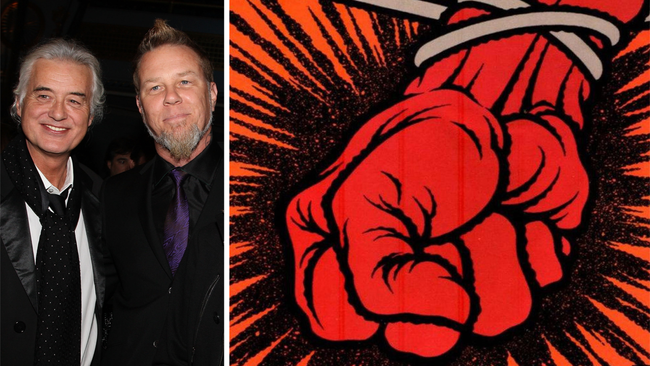 Bob Rock says Jimmy Page is a big fan of Metallica's St Anger: "He said ...