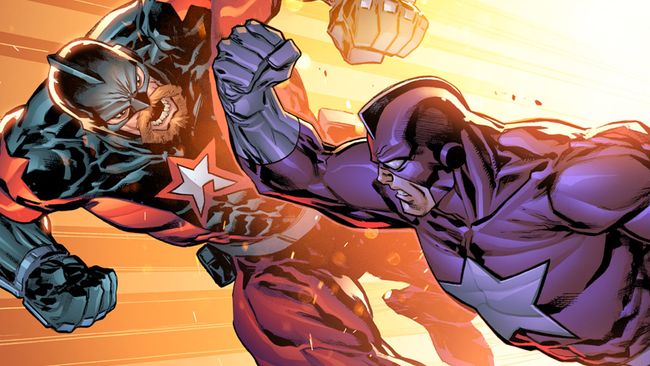 Red Guardian versus his replacement, Vanguard, in Winter Guard #1 ...