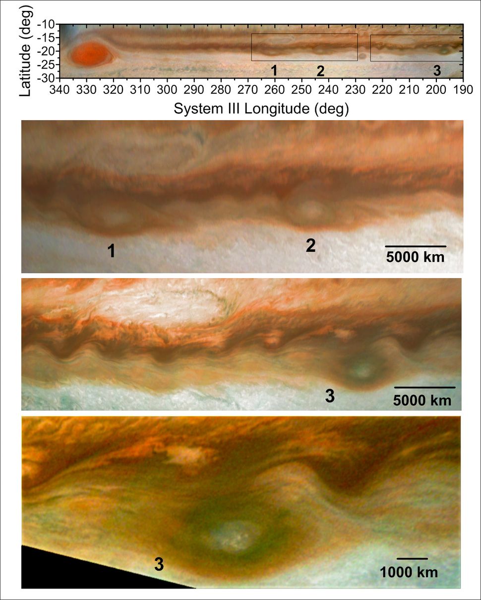 Jupiter's Great Red Spot is a ruthless cannibal that devours smaller ...