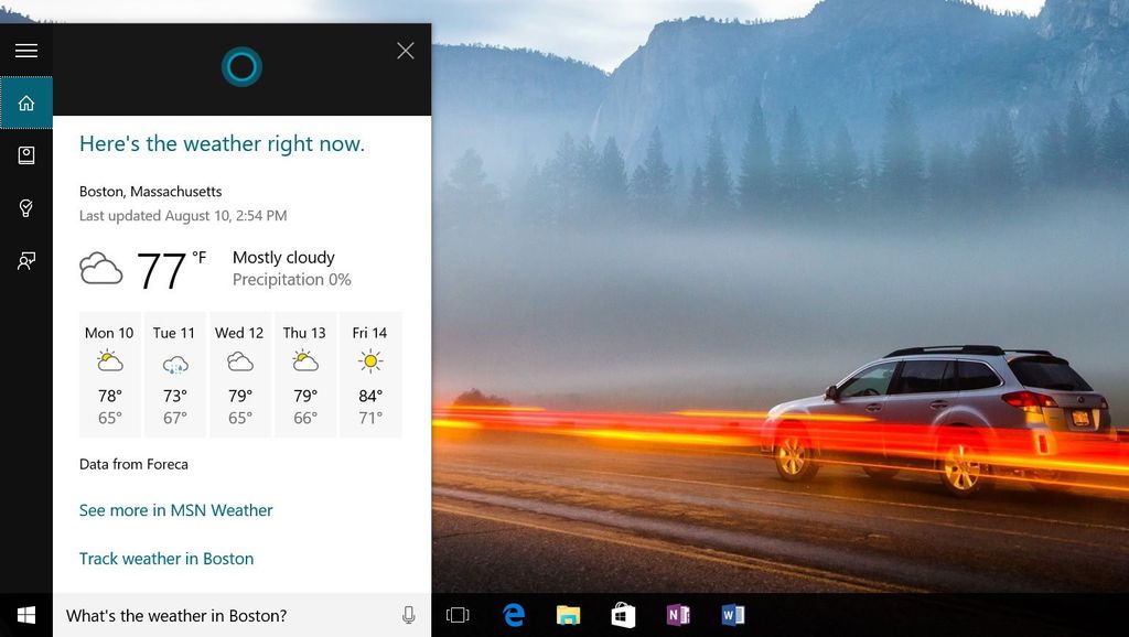 How to check the weather anywhere with Cortana on Windows 10 | Windows ...