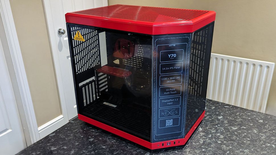 HYTE Y70 Touch review: A 4K 60Hz screen built into an extravagant PC ...