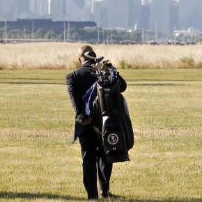 Campaign photo diary: The president's caddy | The Week