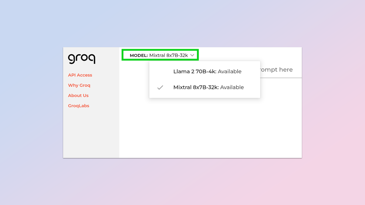 Groq lets you use multiple AI models quickly — here’s how | Tom's Guide
