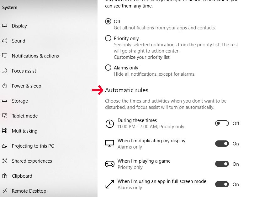 How To Use Focus Assist To Control Notifications In Windows 10 Toms