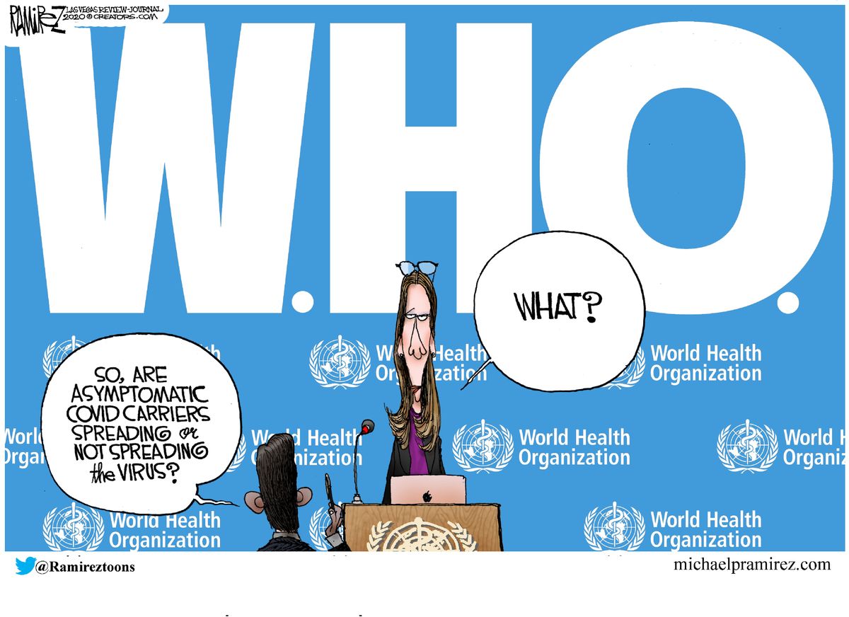 Editorial Cartoon U.S. World health organization who coronavirus ...