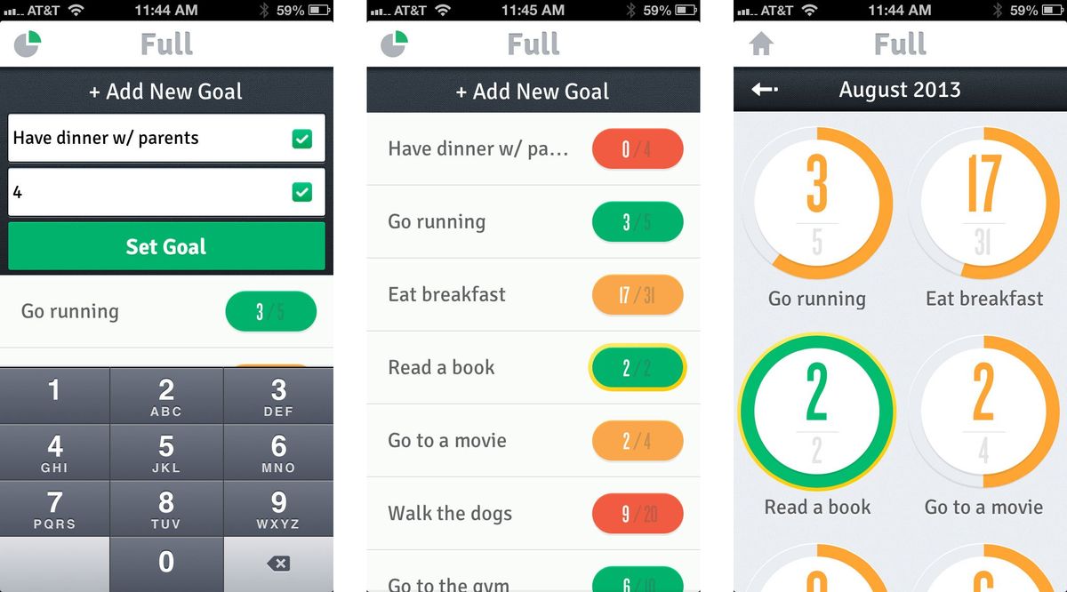 Full for iPhone is a beautiful and simplistic way to track and maintain ...