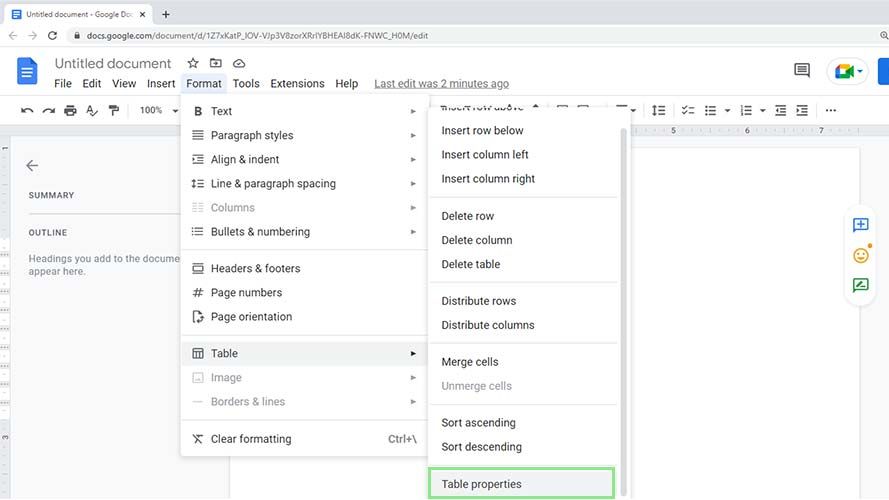 How to adjust cell spacing for a table in Google Docs | Laptop Mag How to adjust cell spacing for a table in Google Docs | Laptop Mag