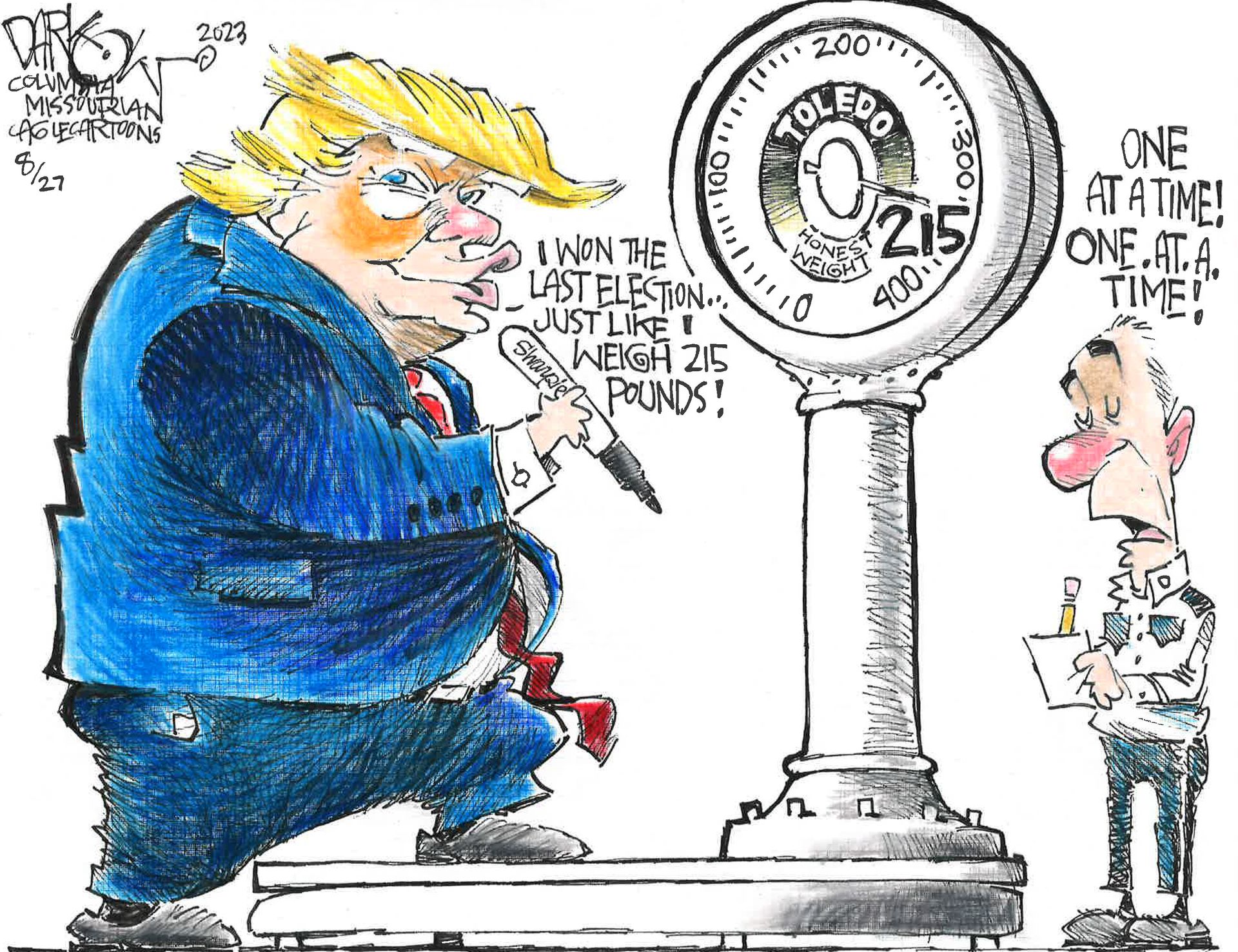 5 hilarious cartoons about Donald Trump's self-reported weight | The Week