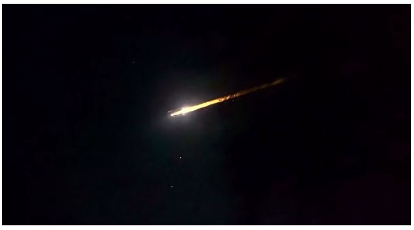 Russian rocket debris falls from space in spectacular fireball over ...