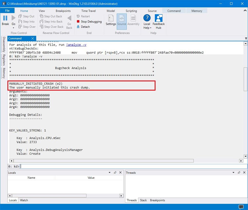 How to open and analyze crash dump files on Windows 10 | Windows Central