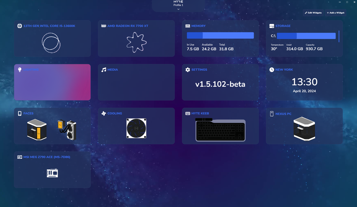 Hands-on with Hyte's Nexus Link: Huge-screen AIO cooler takes center ...