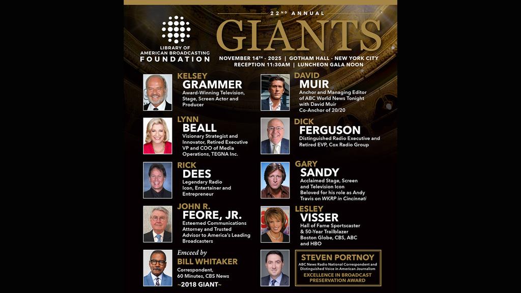 LABF Names the 2025 Giants of Broadcasting & Electronic Arts Award ...