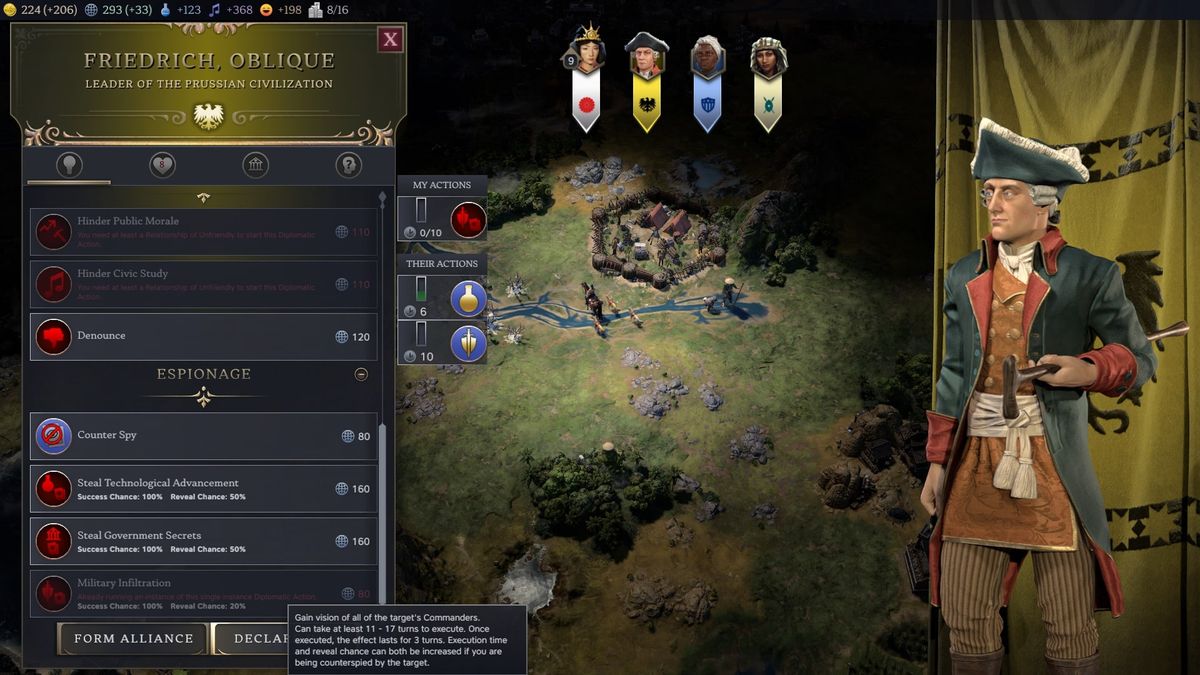 How Civ 7 diplomacy works using Influence | GamesRadar+