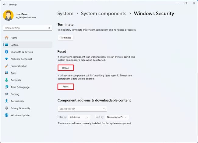 How to reset the Windows Security app to fix problems on Windows 11 and ...