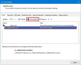 How to set a new default account in Outlook | Windows Central