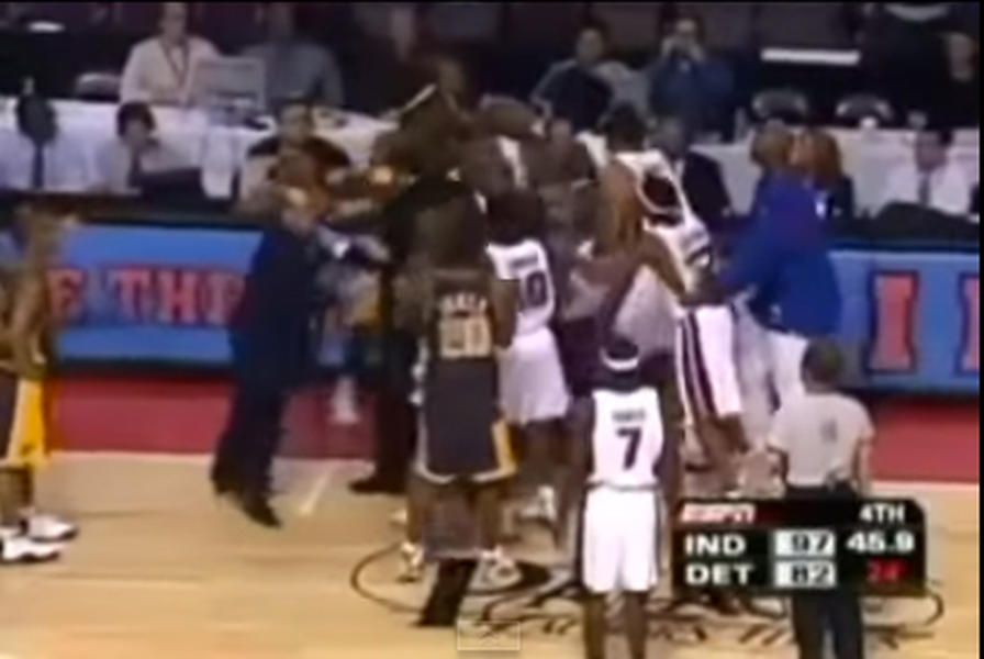 Malice at the Palace: Watch the most terrifying NBA brawl in recent ...