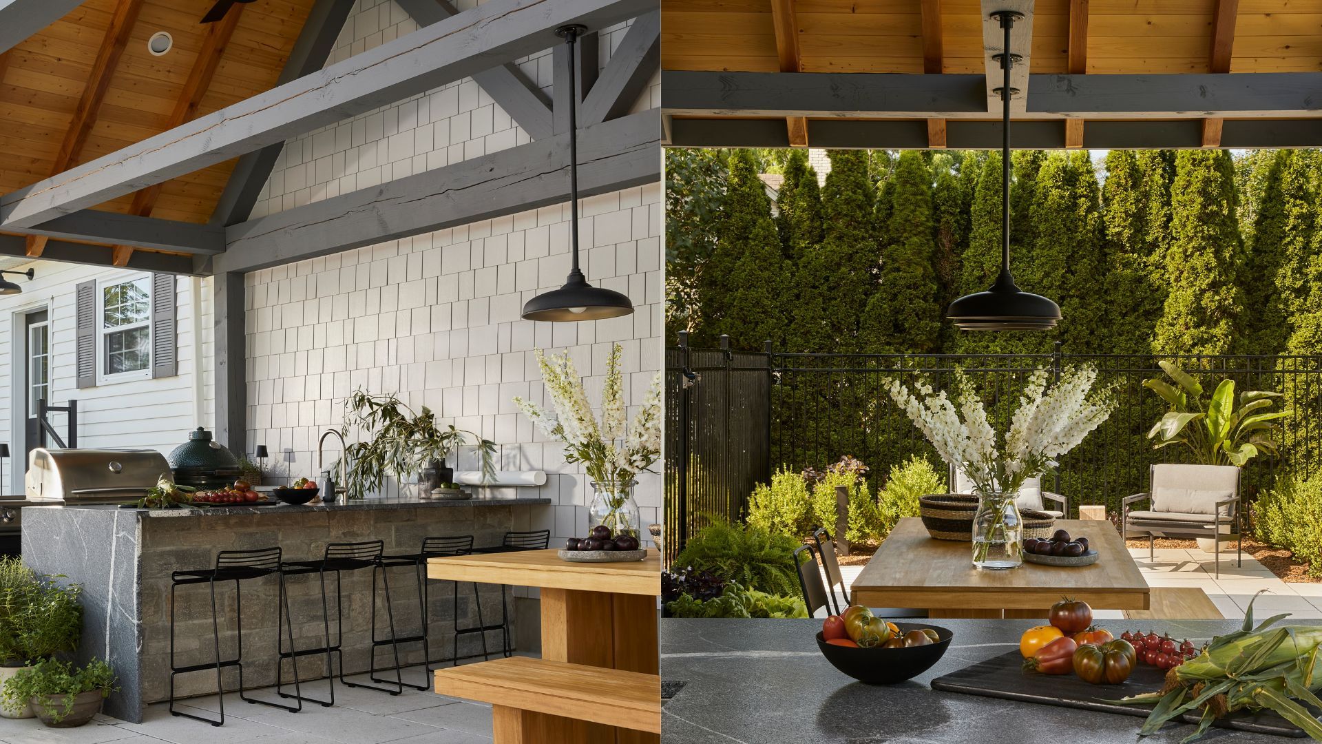 Before & After — The Backyard of This Colonial Revival Style Home Went ...