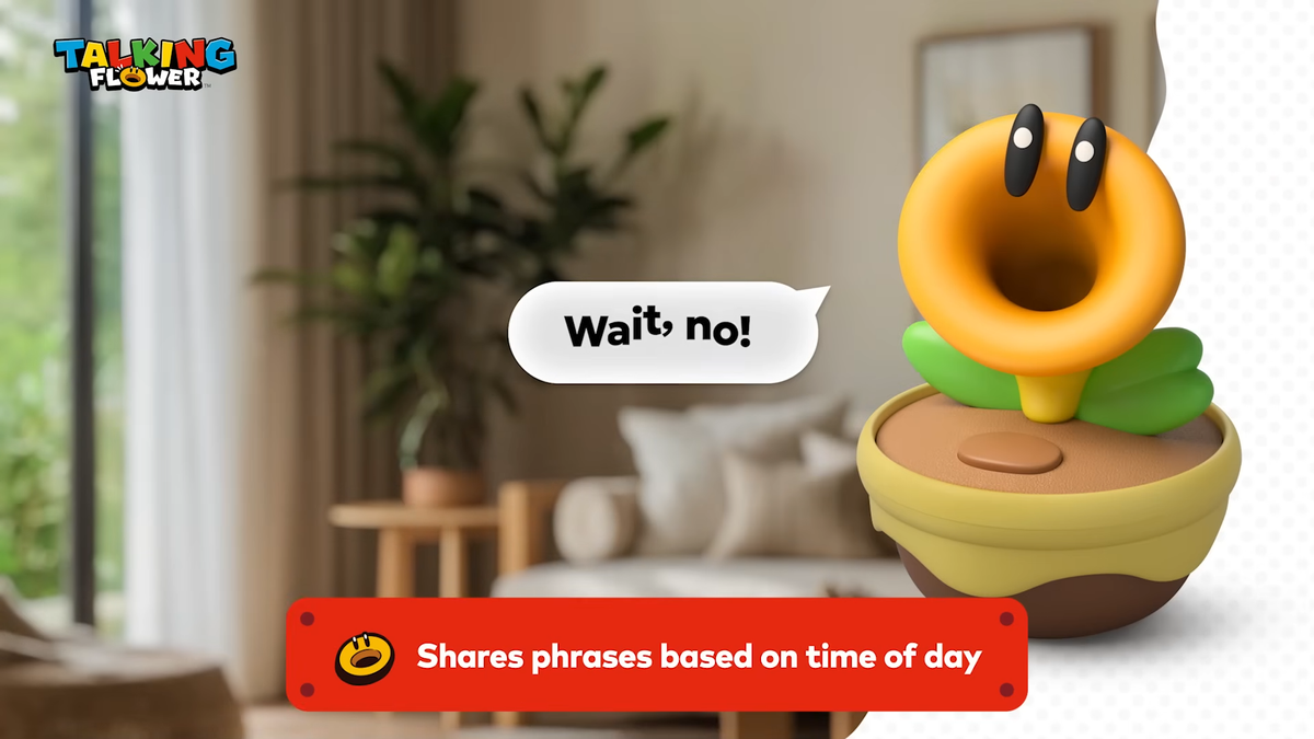 Real-life Super Mario Wonder Talking Flower will nag you to eat well ...