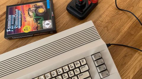 Farming Simulator breathes life into the Commodore 64, for some reason ...