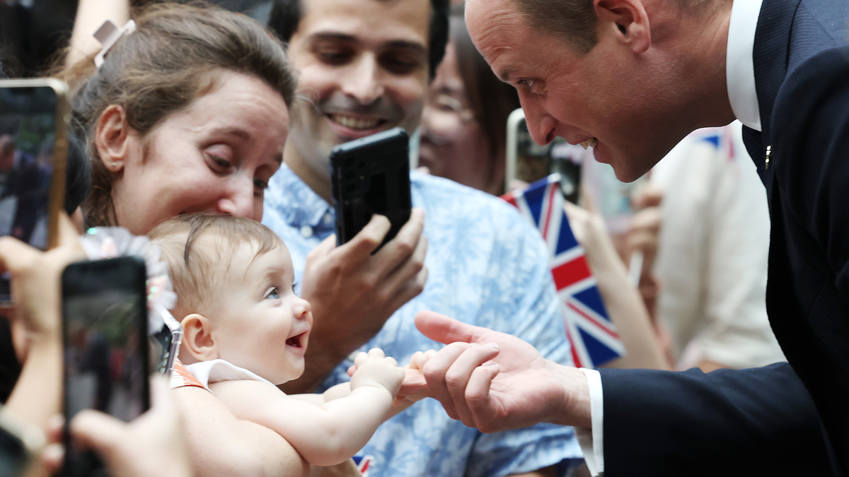 Prince William Met a Baby Who Held On to His Finger | Marie Claire