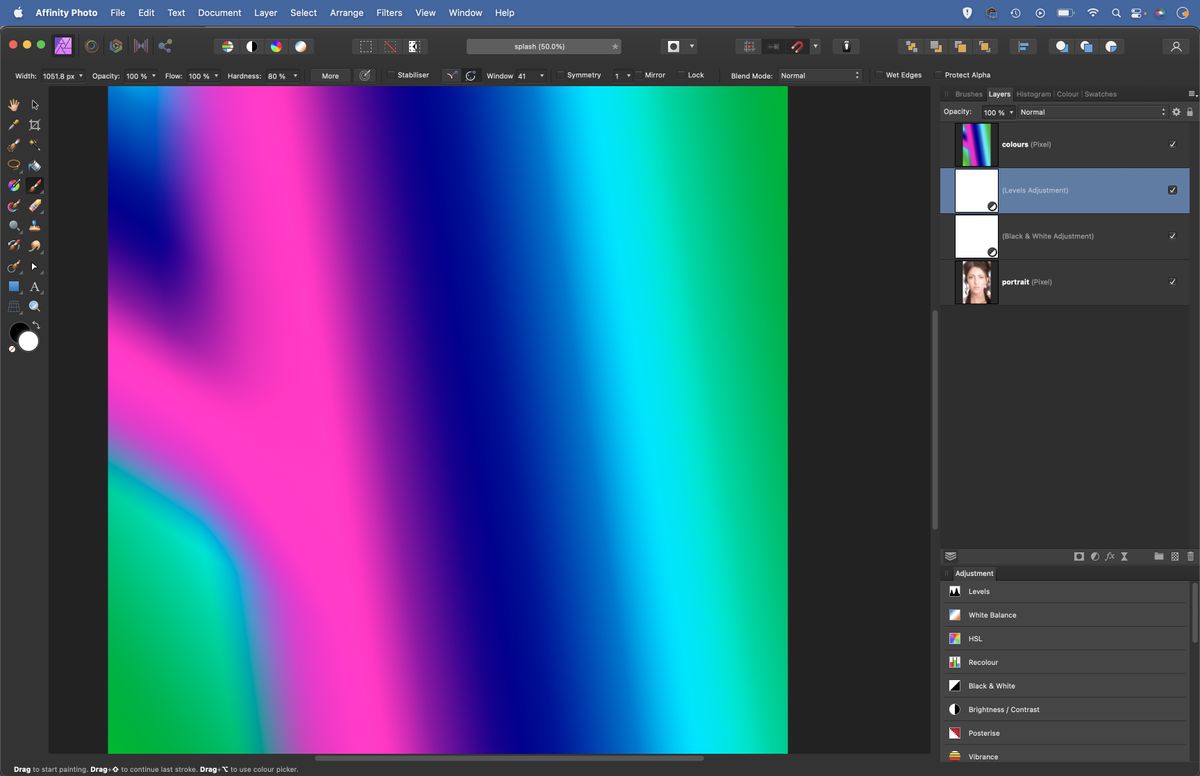 Use your 37 FREE paint splash brushes to create graphic portraits in ...
