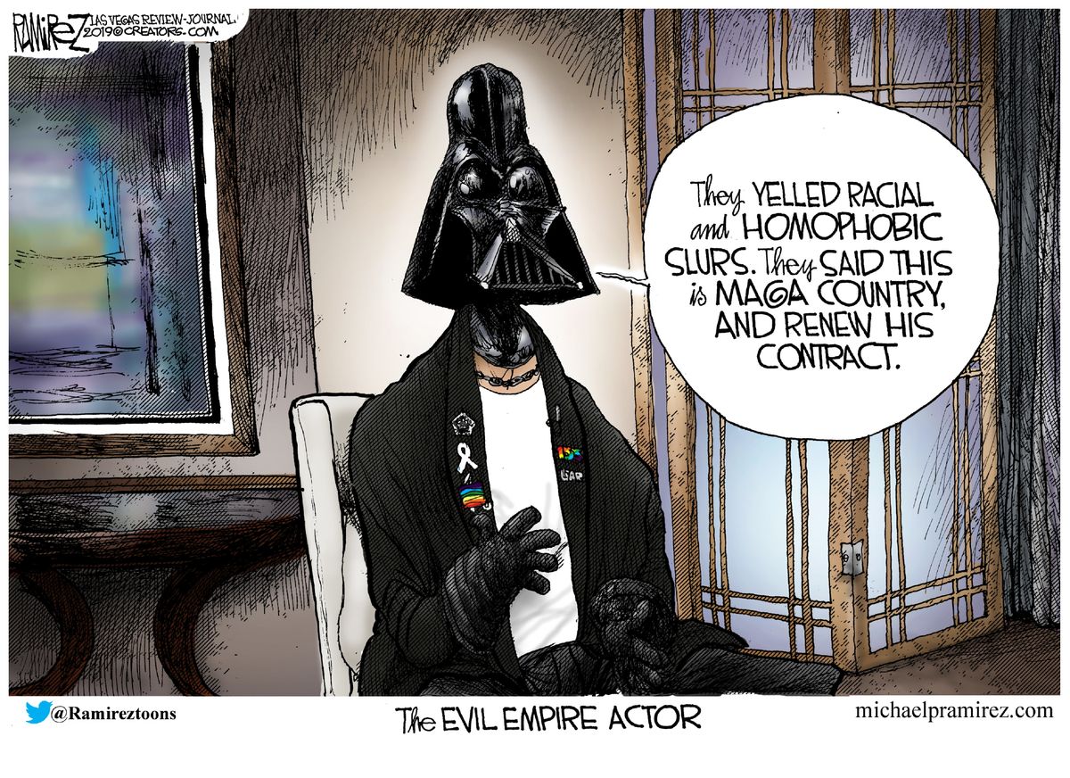 Editorial Cartoon U.S. Jussie Smollett Attack Evil Empire Darth Vader ...