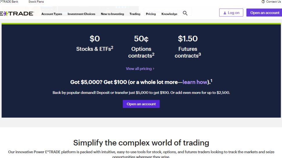 E*TRADE review | TechRadar