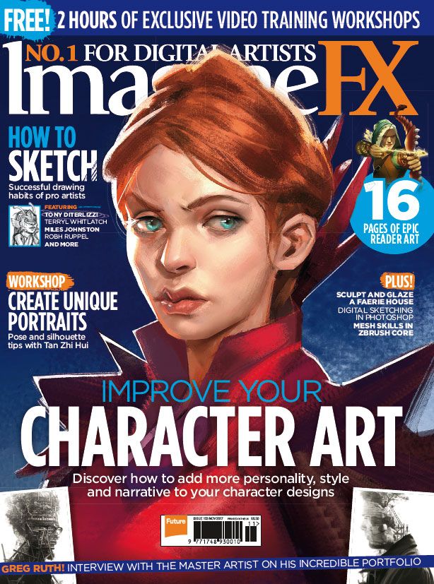 Lift your character art with the latest issue of ImagineFX | Creative Bloq