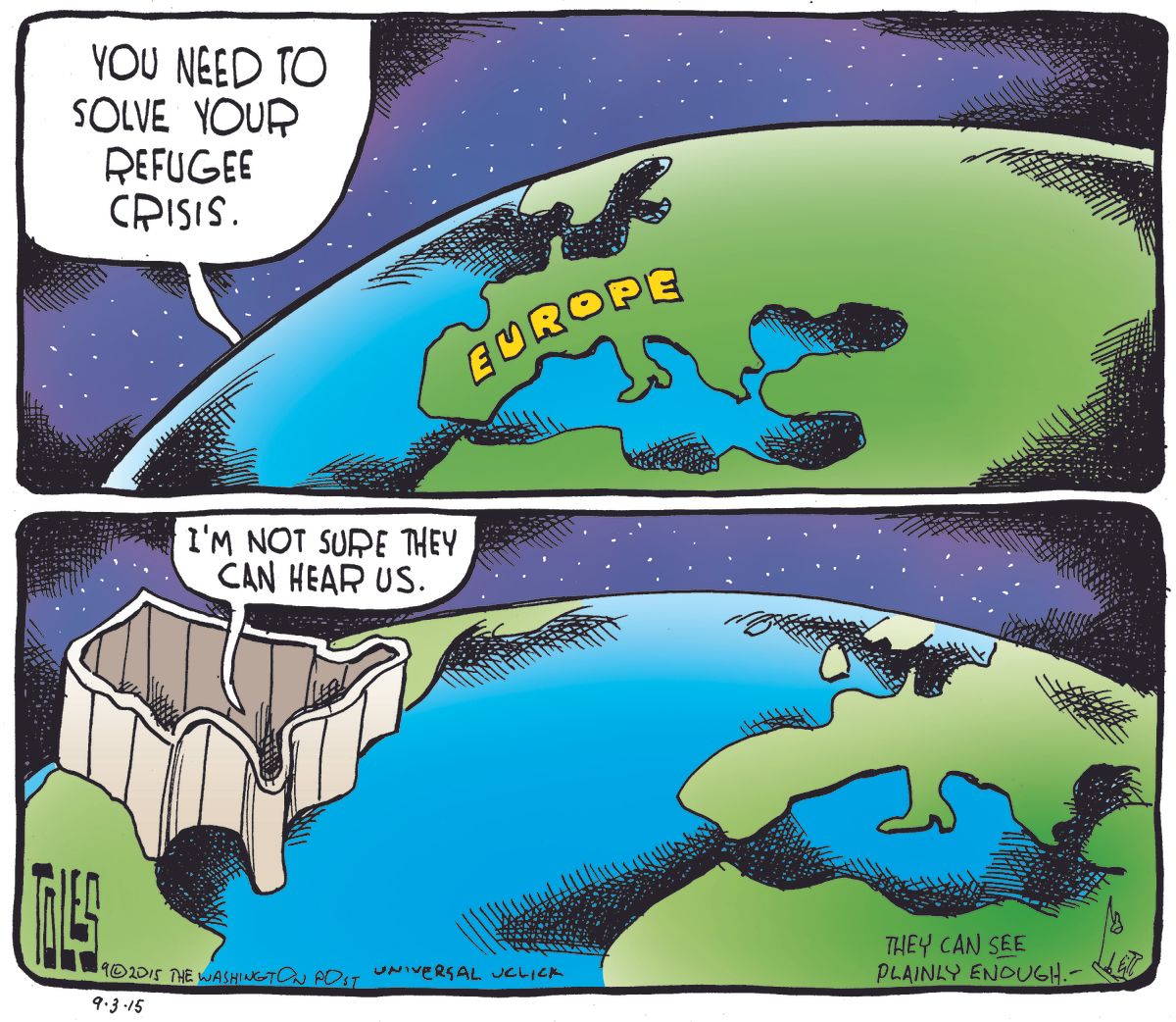 Editorial cartoon Immigration Refugees | The Week