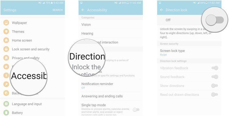 How to use Direction lock on the Samsung Galaxy S7 | Android Central