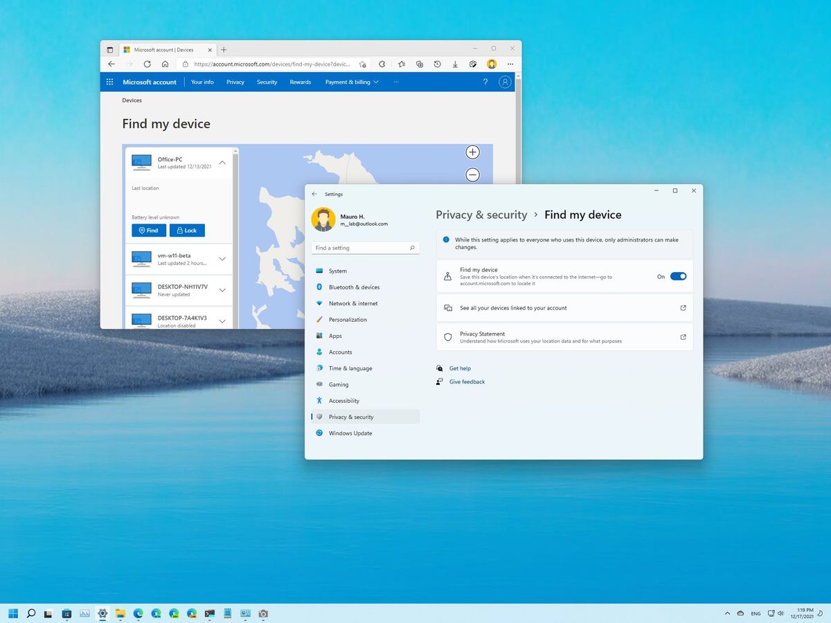 How to enable find my device feature on Windows 11 | Windows Central