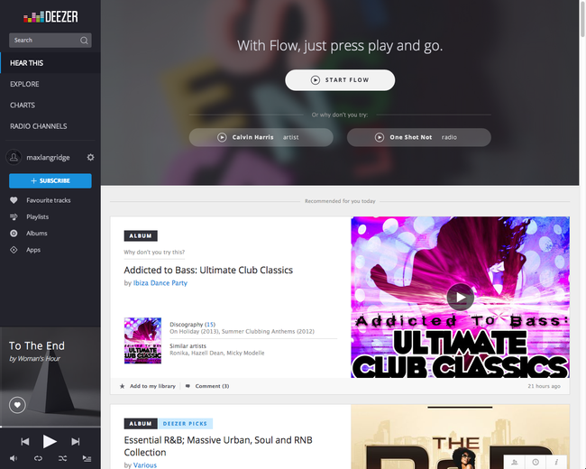 Deezer updates web interface with focus on recommendations | What Hi-Fi?