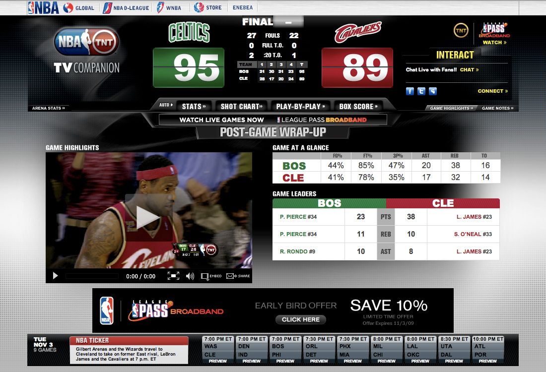 NBA Launches Second-Screen Product For Web | Next TV